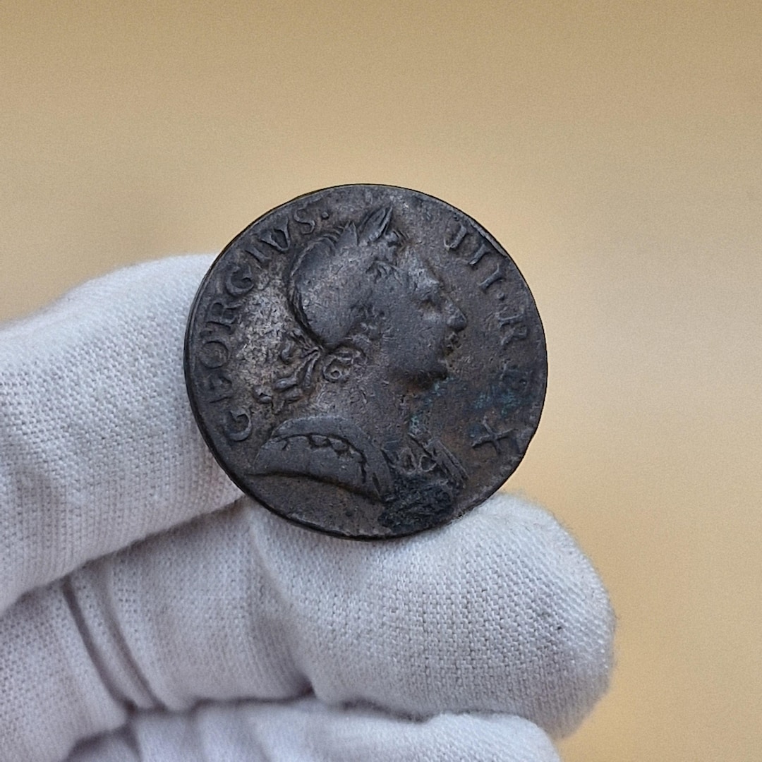 Genuine 1773 George III Copper Half Penny - Colonial - Evasion - Etsy