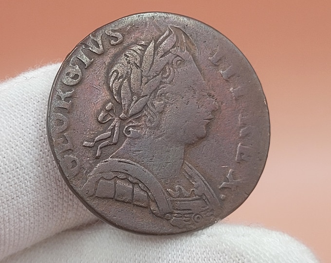 Genuine 1775 George III Copper Half Penny - Colonial - Evasion ...