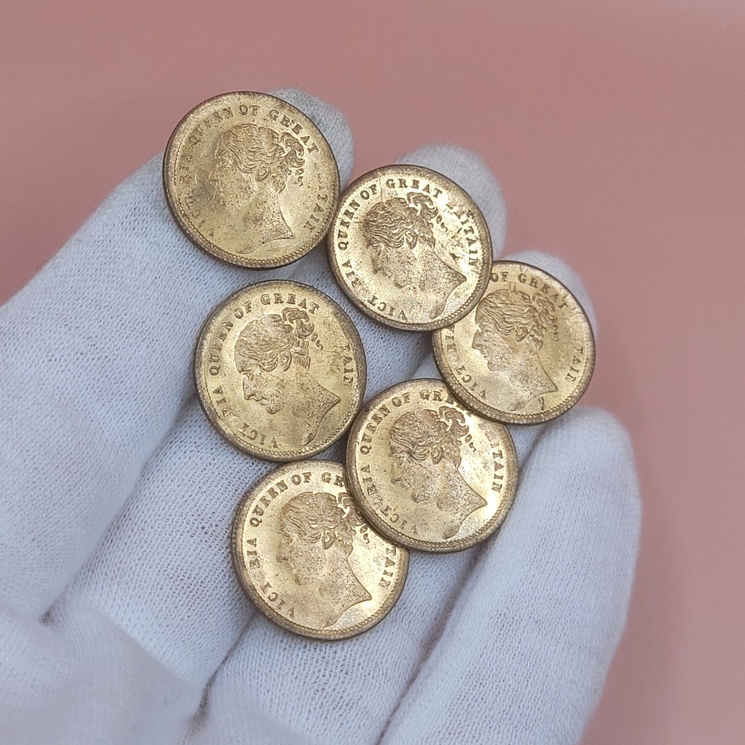 Genuine Antique Victoria 1838-1901 Brass Whist Gaming Token Young ...