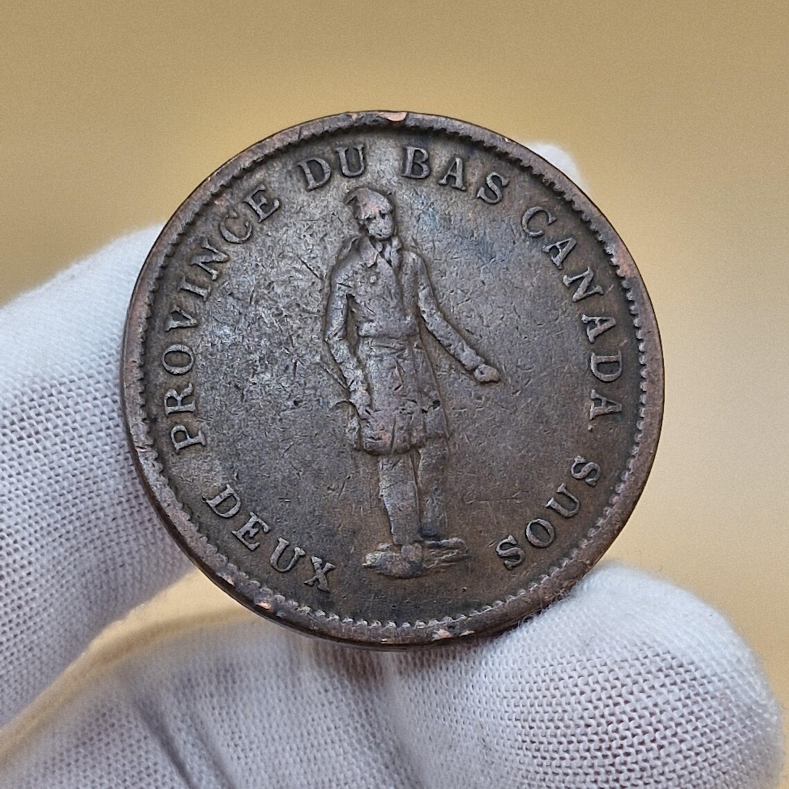 Antique 1837 Quebec Half Penny Bank Token: Province Du Bas Canada - Etsy