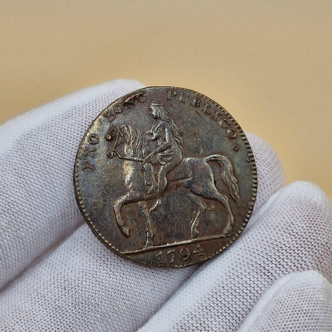 Antique 1794 Coventry / Warwickshire Half Penny Token - Lady Godiva ...