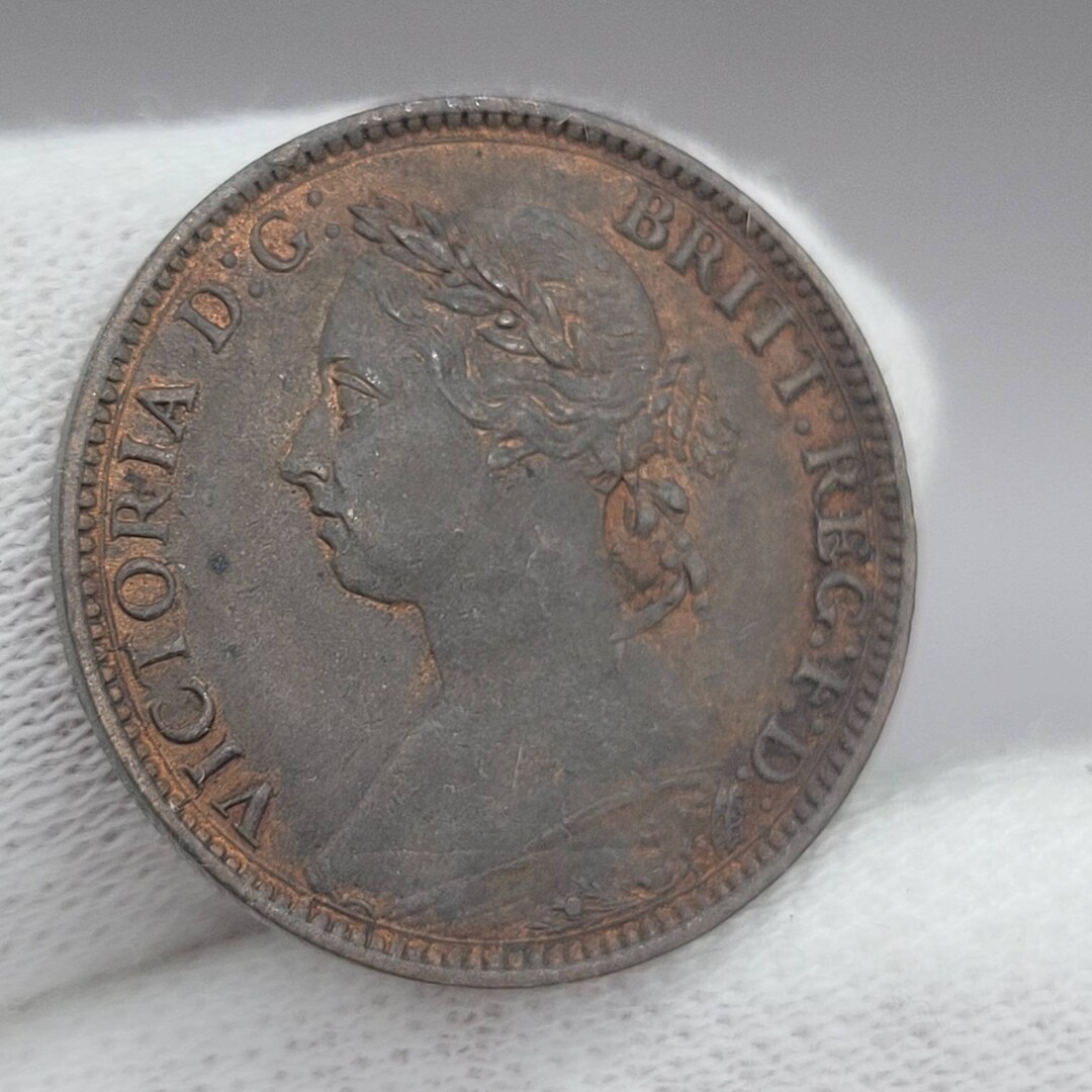 Genuine 1891 Victoria Farthing - Some Lustre - VF - Etsy