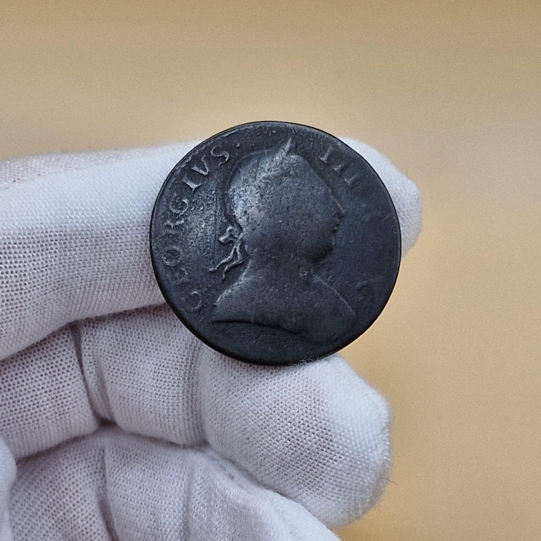 Genuine 1774 George III Copper Half Penny Coin - Non Regal - Etsy