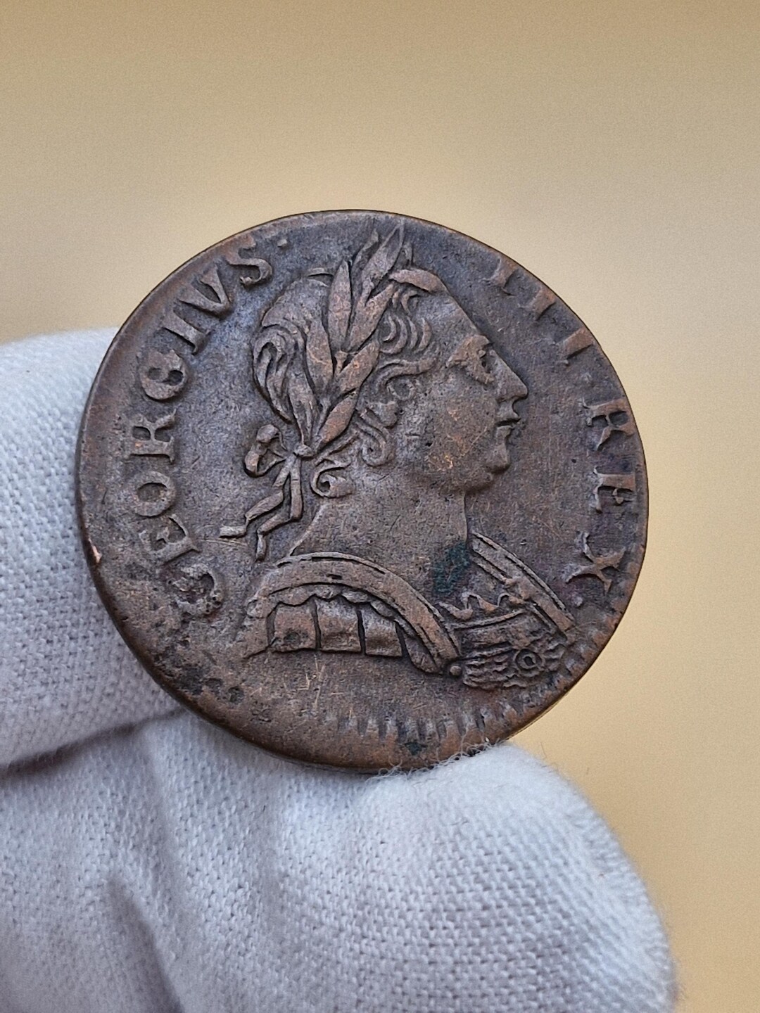 Genuine 1775 George III Copper Half Penny Coin - Etsy Australia