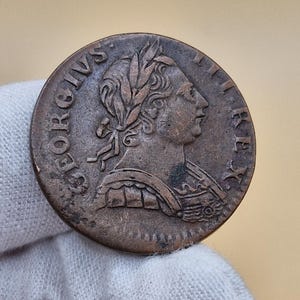 Genuine 1775 George III Copper Half Penny Coin - Etsy