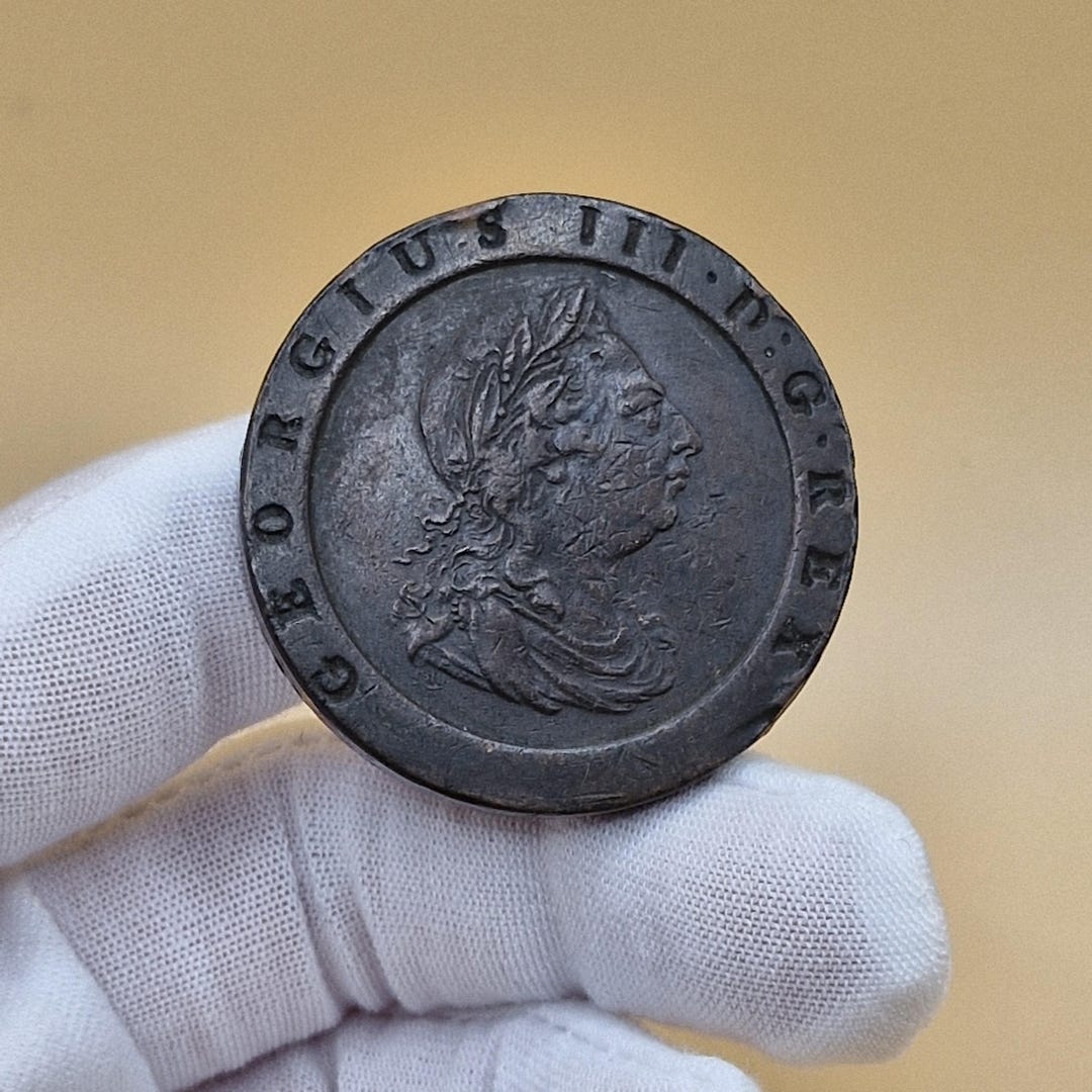Genuine George III 1797 Cartwheel Two Pence - Soho Mint - Early Milled ...