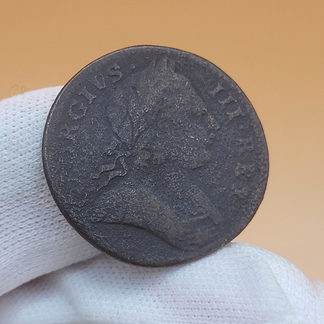 Genuine 1775 George III Copper Farthing Great Britain Early Milled - Etsy