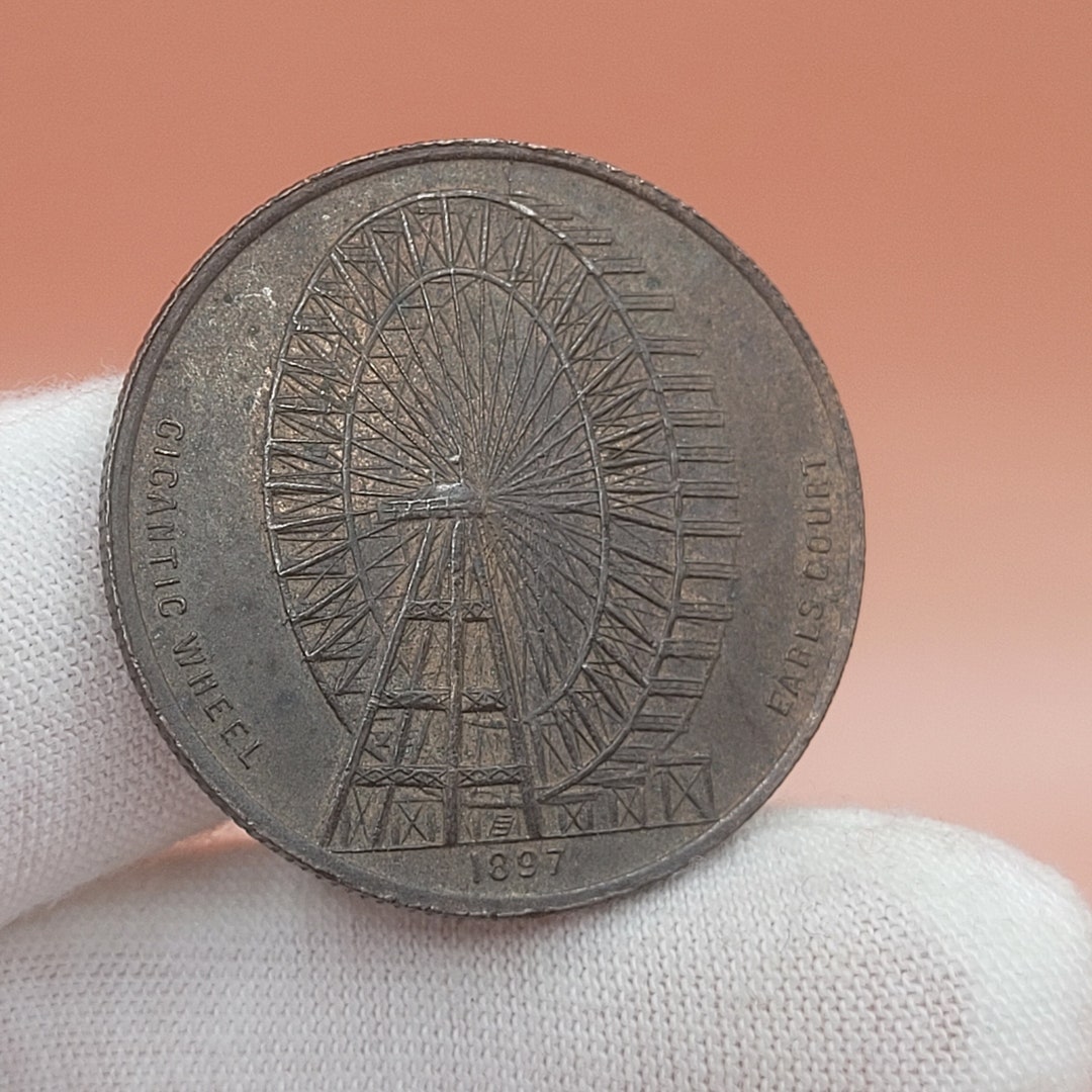 Genuine 1899 Victorian Gigantic Wheel Token - Earls Court 1897 - Etsy