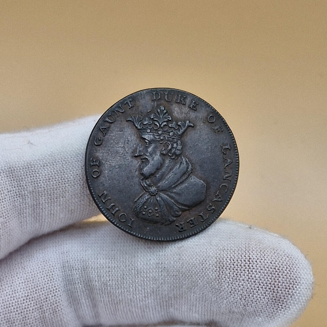 1794 British Half Penny Token: John of Gaunt, Duke of Lancaster - Etsy