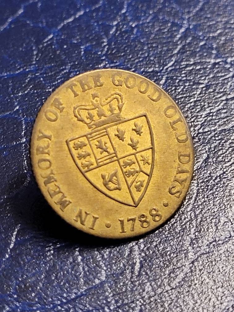 George III 1788 Gaming Token Remember the Good Old | Etsy