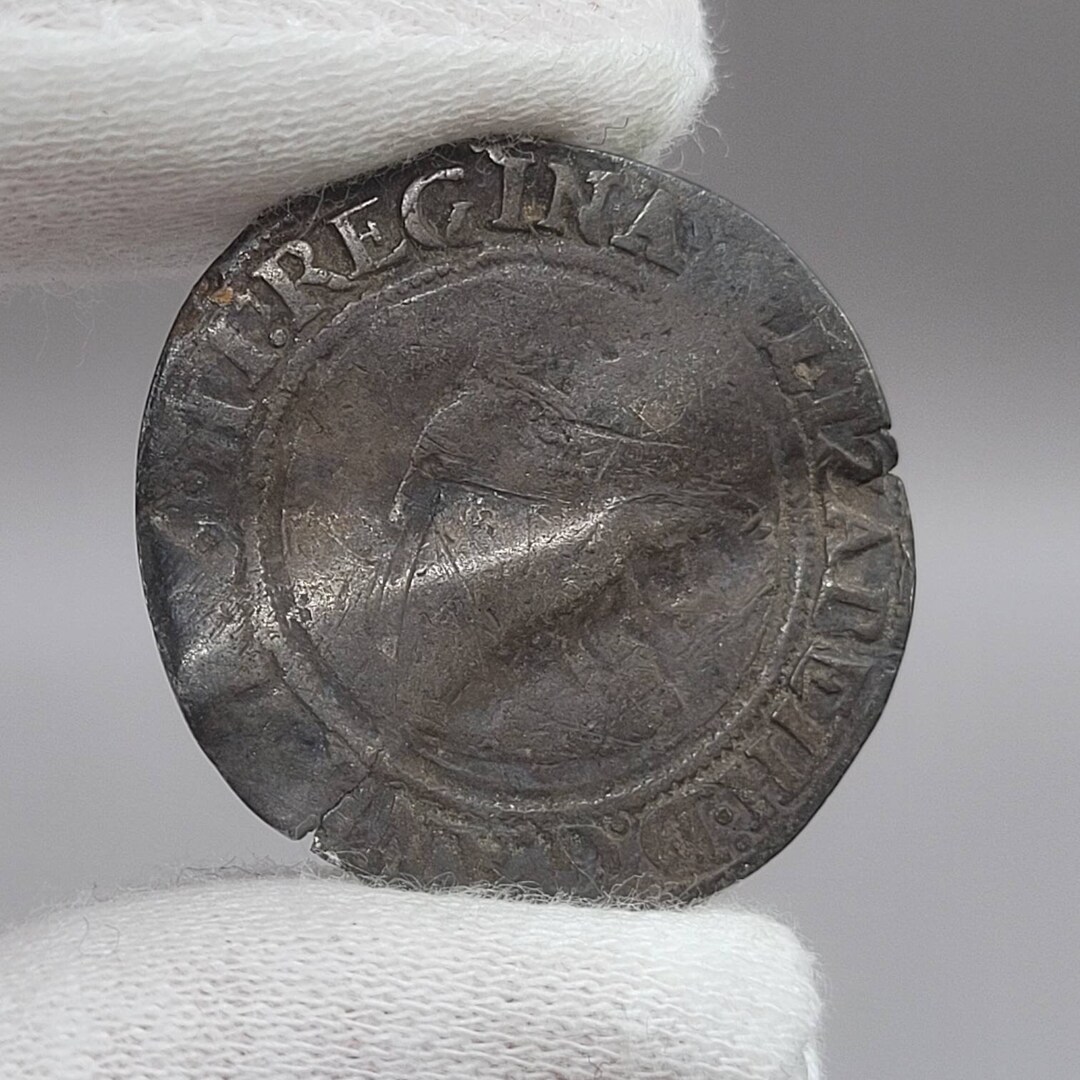 Genuine 1561 Elizabeth I Tudor Silver Sixpence Pheon Mintmark, London ...