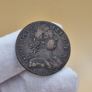 Genuine 1775 George III Copper Half Penny Coin Great Britain - Etsy