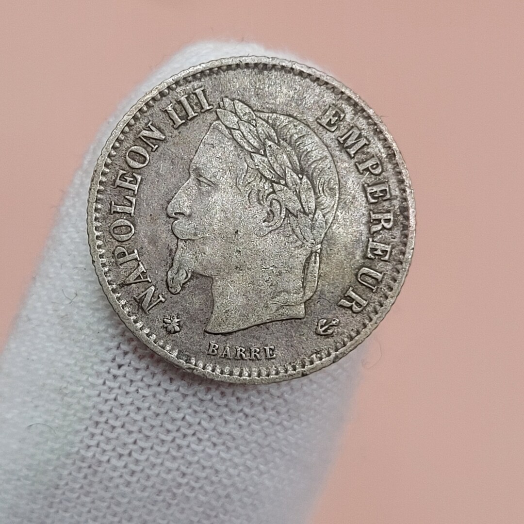 Napoleon III 1867 Silver 20 Cent Coin Empire of France - Etsy