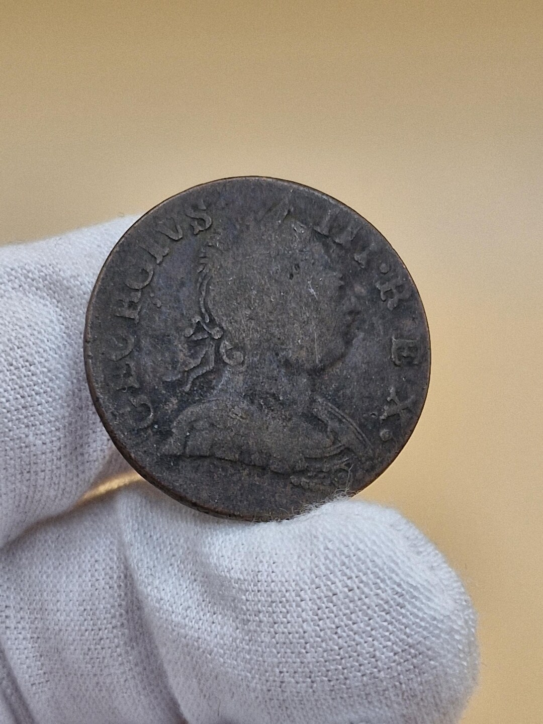 Genuine 1775 George III Copper Half Penny Coin Great Britain - Etsy