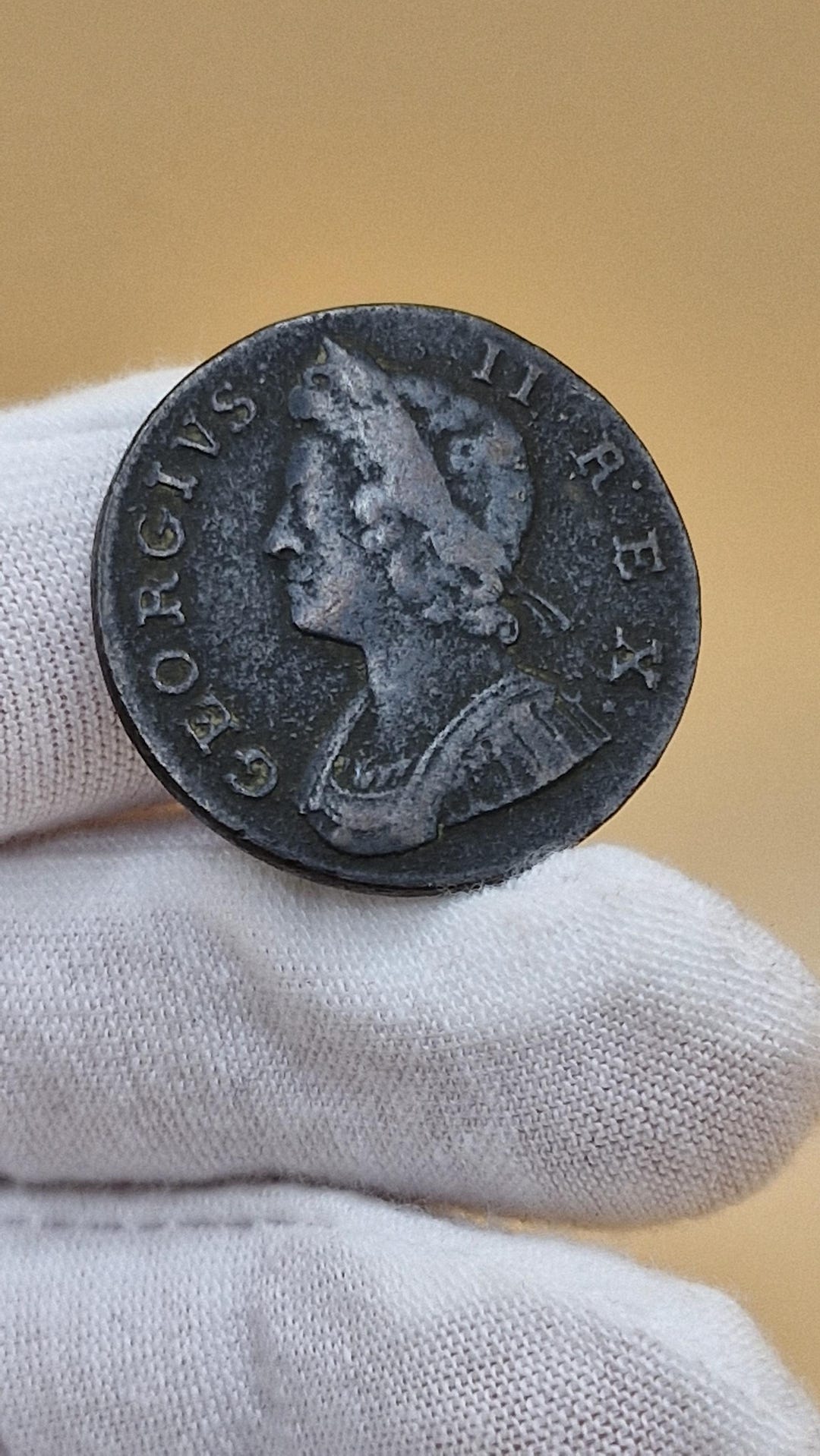 1739 George II Copper Half Penny - Second Portrait - Etsy