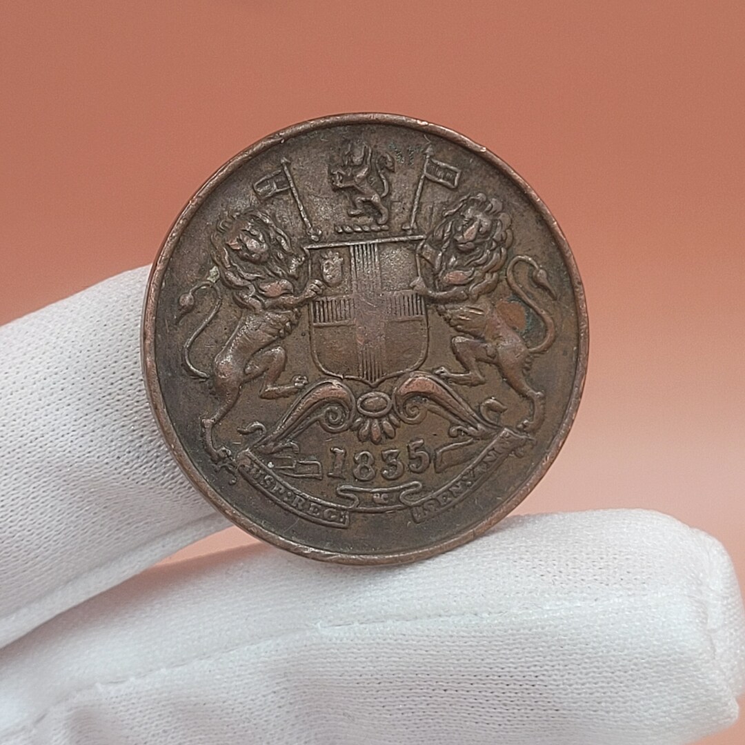 Antique East India Company 1835 Half Anna Coin - Etsy