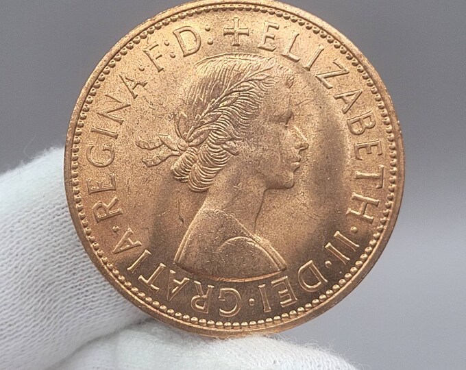 Genuine 1967 Great Britain - Elizabeth II One Penny - Uncirculared ...