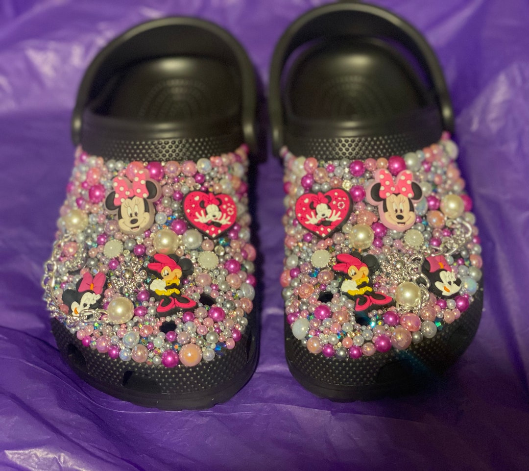 Minnie Mouse Crocs - Etsy