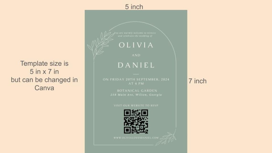 Wedding Invitation Template | Invite QR Code | Wedding Announcement ...