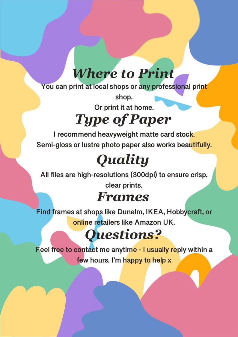 Printable Alphabet Poster for Kids Toddler | Digital Poster Wall Art ...