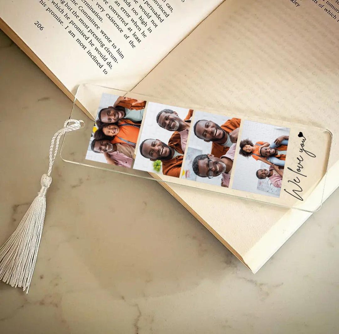 Bookmark for Him, Personalized Photo Bookmark, Fathers Day Gifts for ...