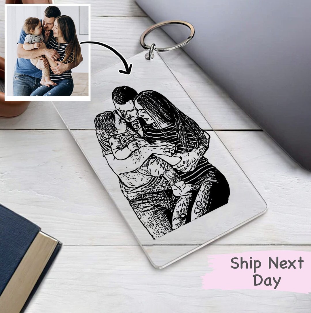 Personalized Photo Keychains Custom Cute Keychain Gifts for - Etsy