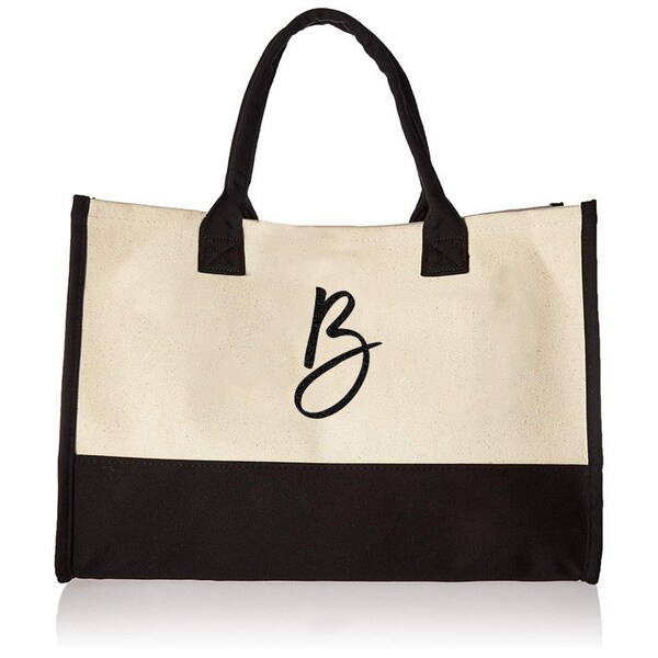 Initial Tote Bag - Etsy
