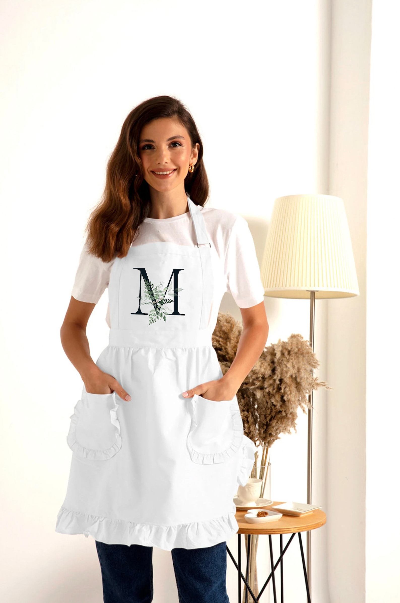 Personalized Initial Apron Custom Letter Monogram Apron Gift - Etsy