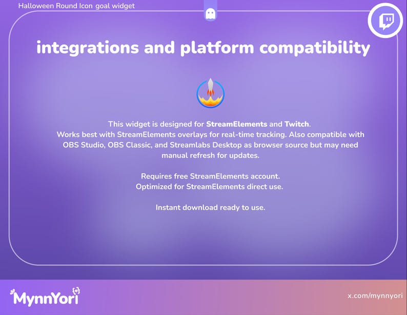 Halloween Round Icon Goal Widget | Custom Halloween Widgets for Spooky ...