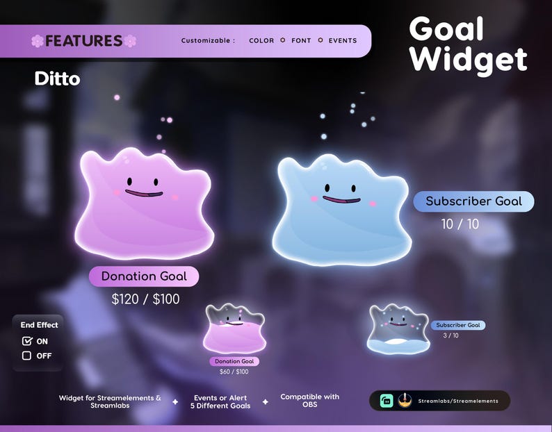 Pokémon Ditto Goal Widget Goal Widget For Twitch Streamers Fully