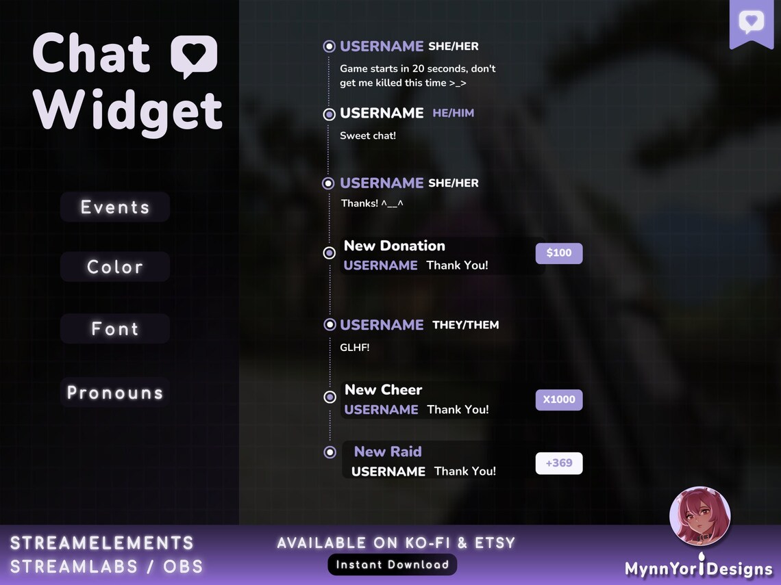 Twitch Chat Widget | Circle Pop Chat Widgets | Fully Customizable for ...
