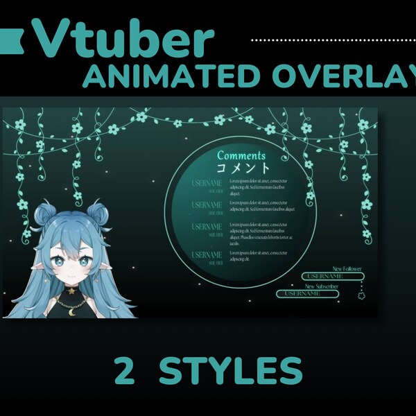 Vtuber Overlay - Etsy