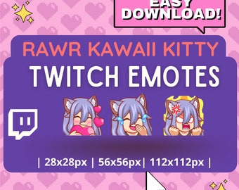 Twitch Rawr Emote | Etsy