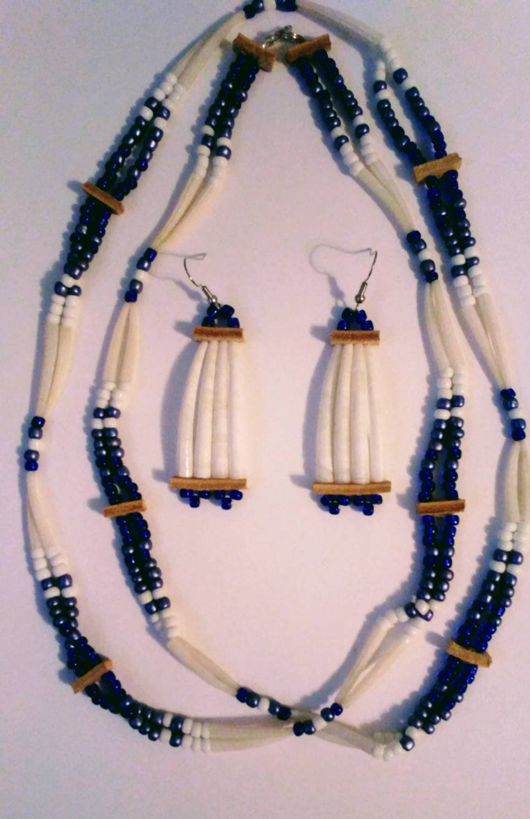 Dentalium Earrings and Necklace - Etsy