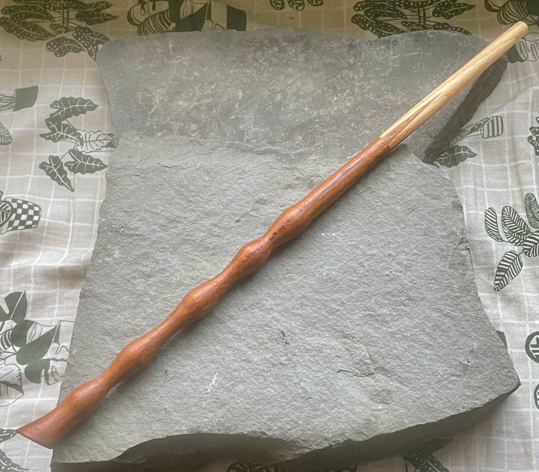 Walnut & Maple Ritual Wand Pagan Altar Wand - Etsy