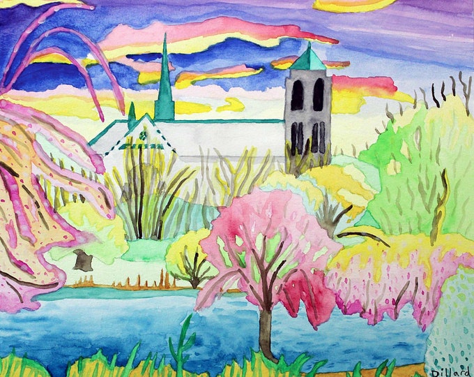 Colorful Valley, Landscape Abstract Wool Painting, Wool Picture. - Etsy