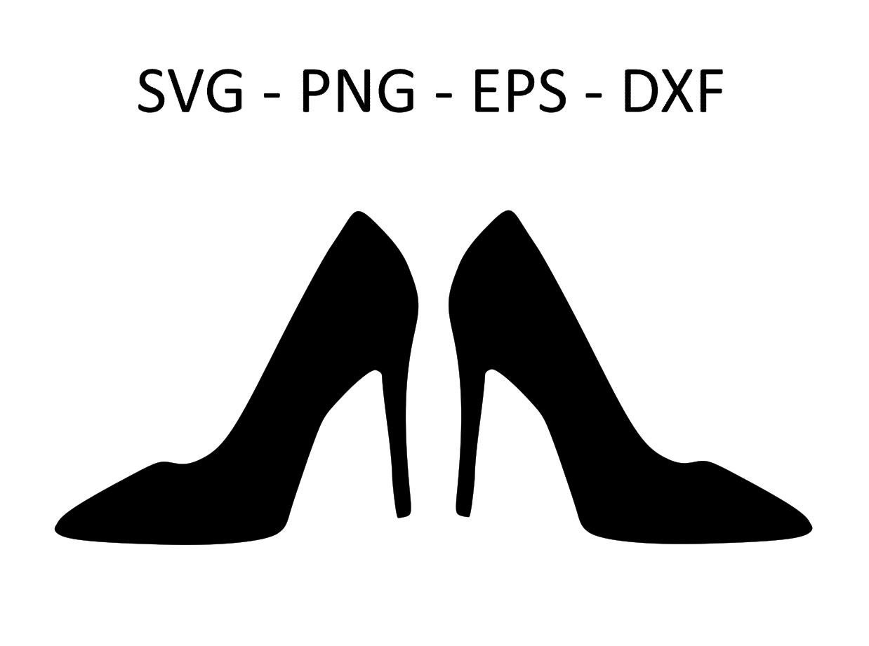 High Heels, SVG Files, Clipart, Silhouette, Vector Images, Cricut ...
