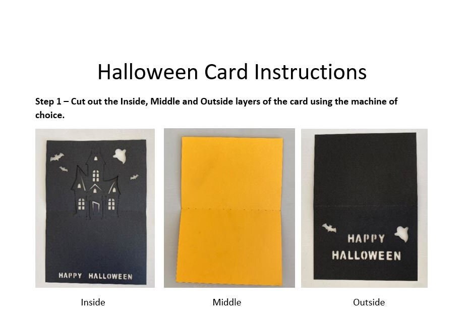 Halloween Pop up Card Template SVG, DXF, Pdf, Eps DIY Haunted House ...