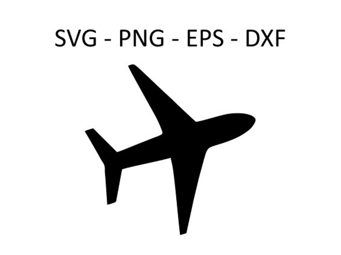 Airplane, Airplane Silhouette, SVG Files, Clipart, Silhouette, Vector ...