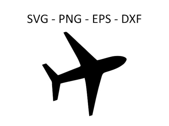 Airplane Airplane Silhouette SVG Files Clipart Silhouette - Etsy
