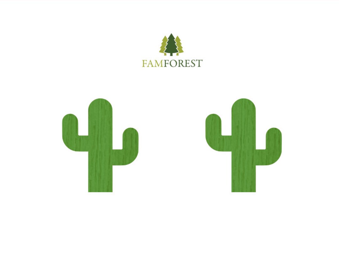 Cactus Earring SVG | Desert, Plant, Summer, Succulent Stud Earring SVG ...