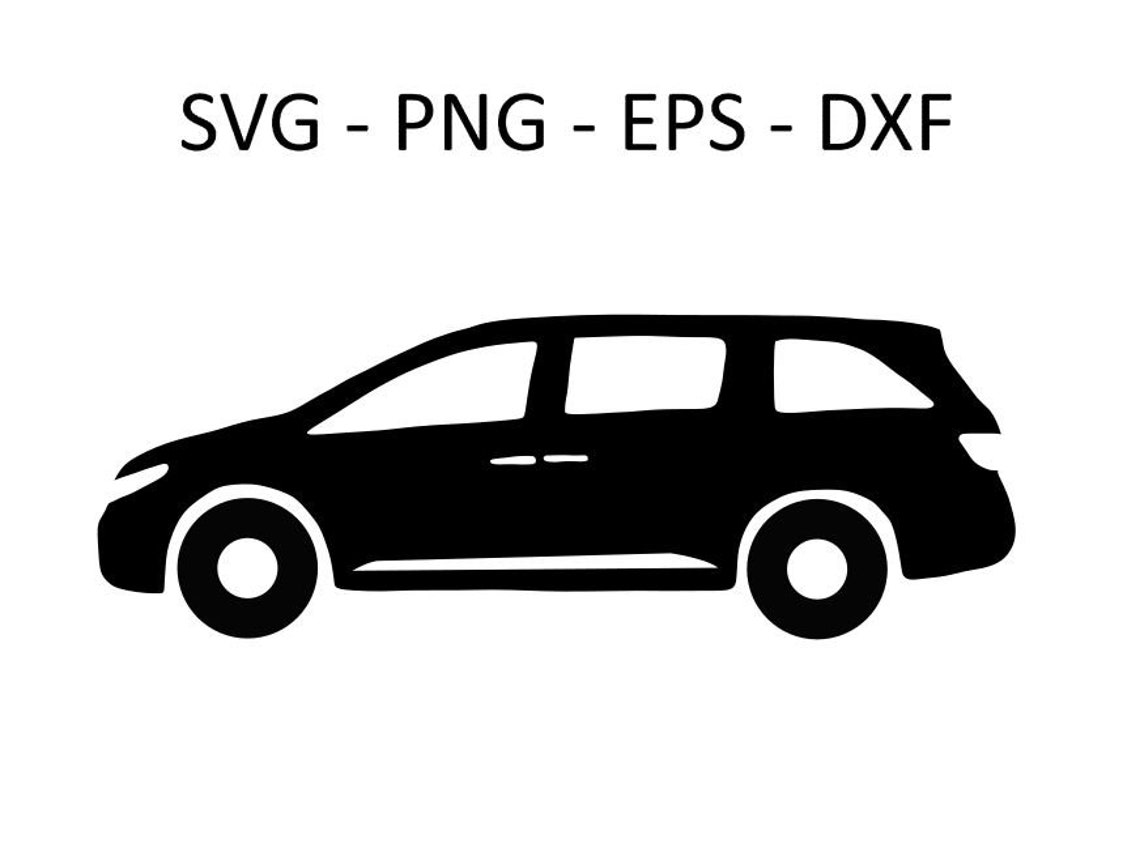 Minivan, Mom Van, SVG Files, Clipart, Silhouette, Vector Images, Cricut ...