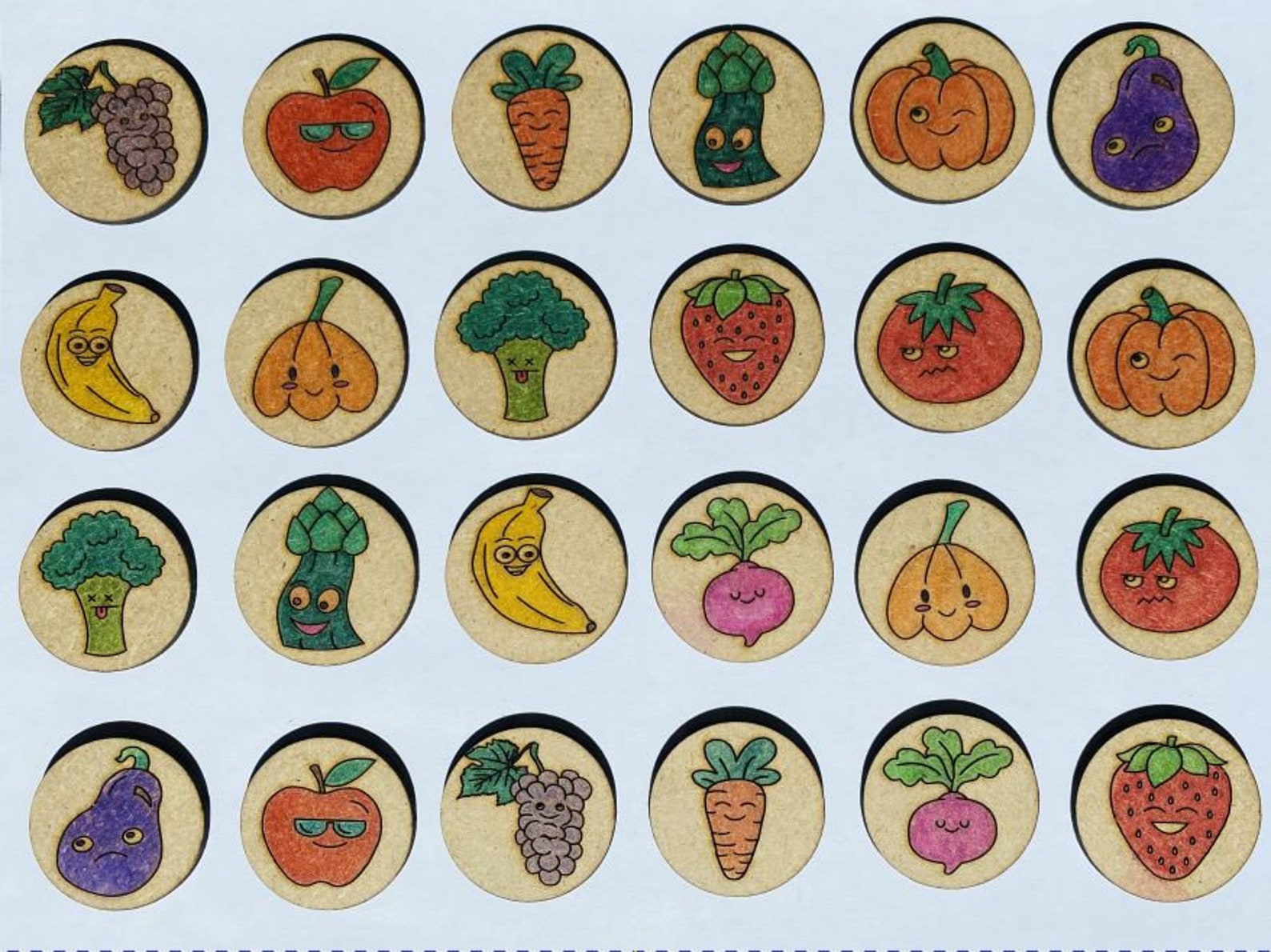 Fruit Matching Game SVG | Matching Game | Laser Cut Files | Cute Fruits ...