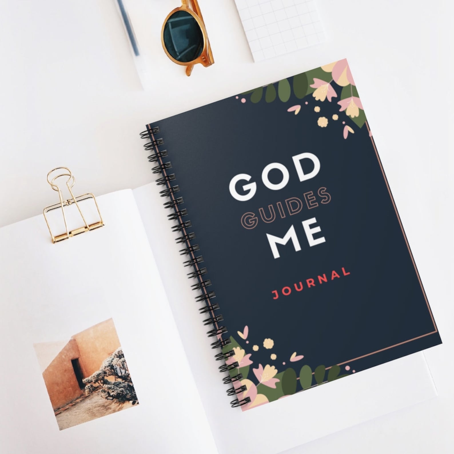 God Guides Me Spiritual Personal Journal Spiral Notebook - Etsy