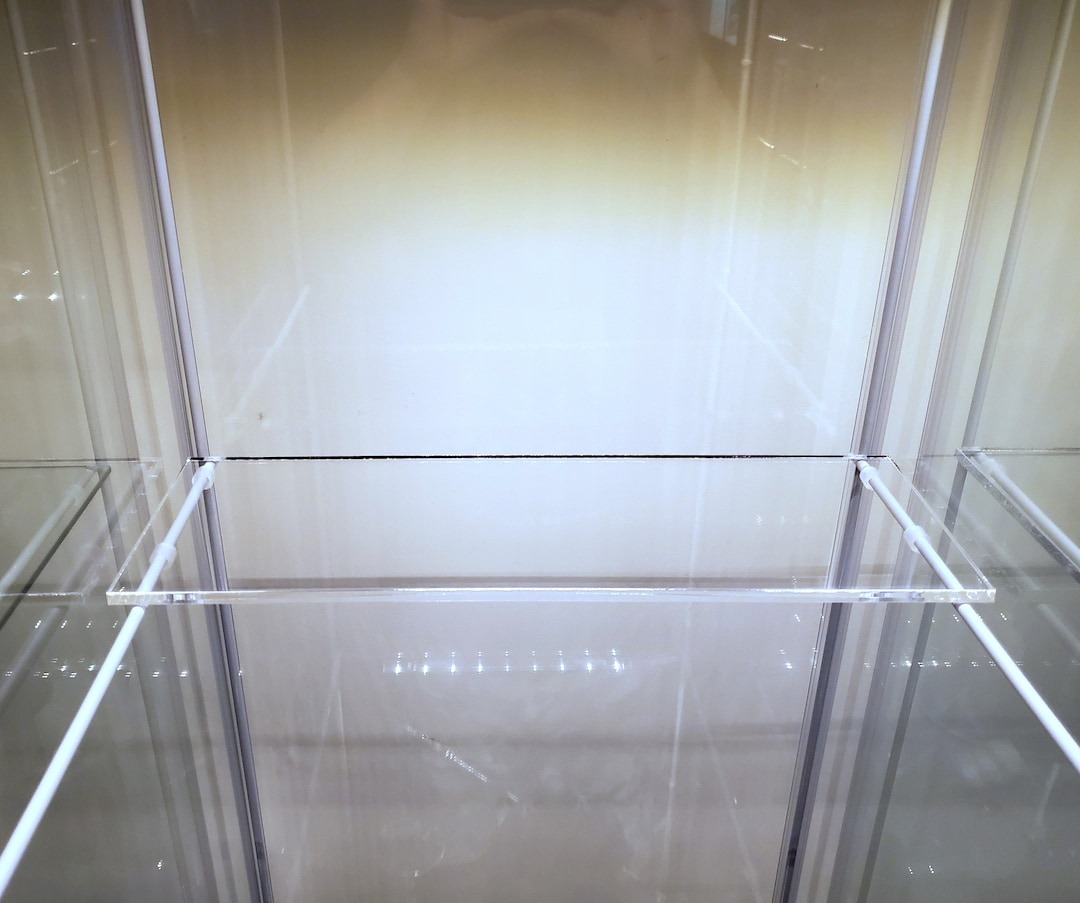 Acrylic Half Shelf for Ikea Detolf, Straight Shelf, Custom Half Shelf ...
