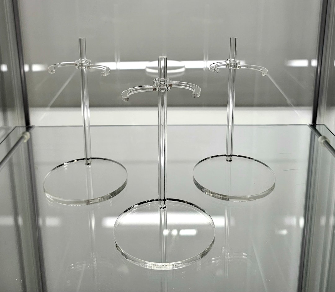 3 Pack - 7" Action Figure Clear Acrylic Stands - Etsy