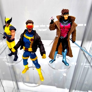 3 Pack - 7" Action Figure Clear Acrylic Stands - Etsy