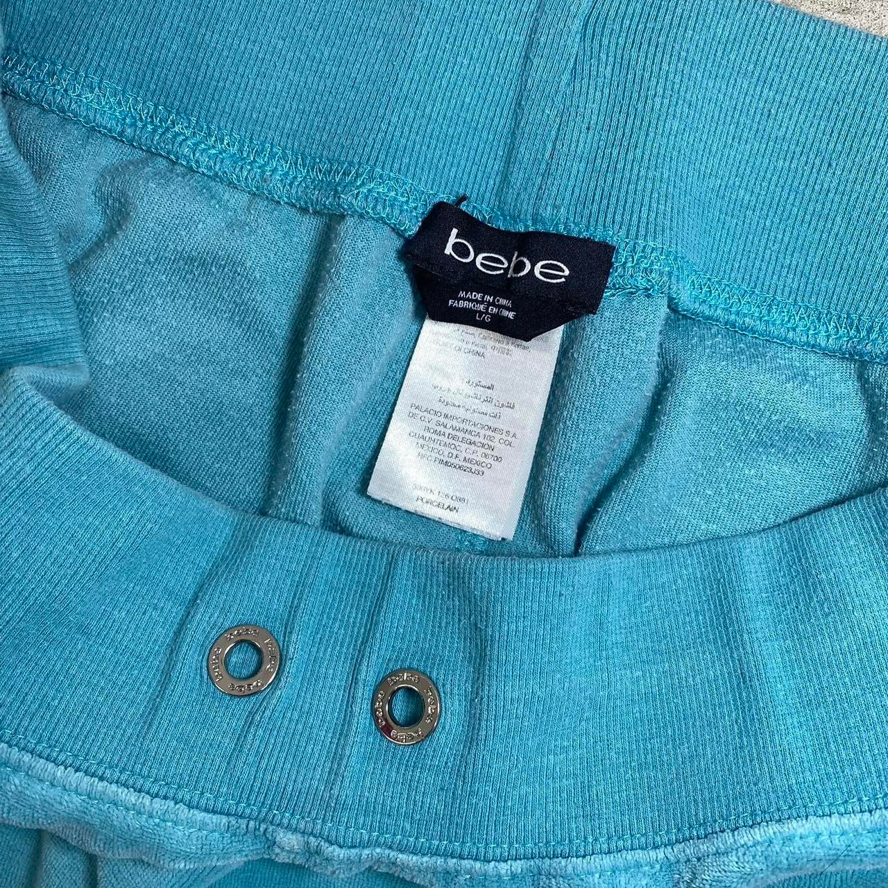 Vintage Bebe Blue Velour Track Pants W Rhinestone Spell Out - Etsy