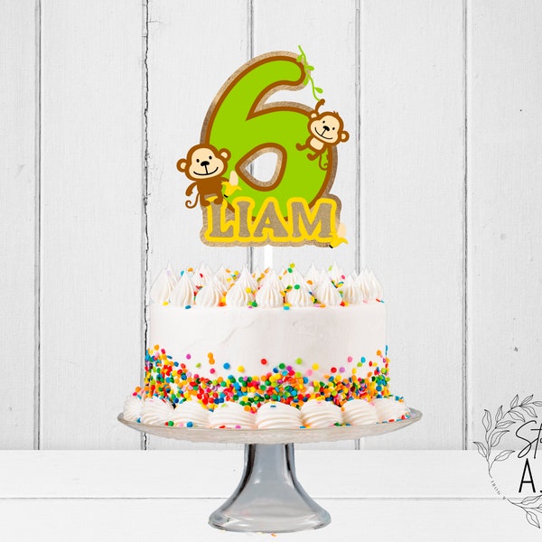 Monkey Topper - Etsy