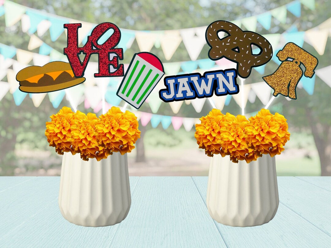 Philadelphia Photo Props, Philly, Party, Birthday, Centerpiece, Wedding ...